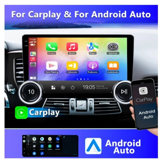 Central Multimédia Mp10 Android 13 Tela 2k Incell 10 Carplay A-auto | Shopee Brasil
