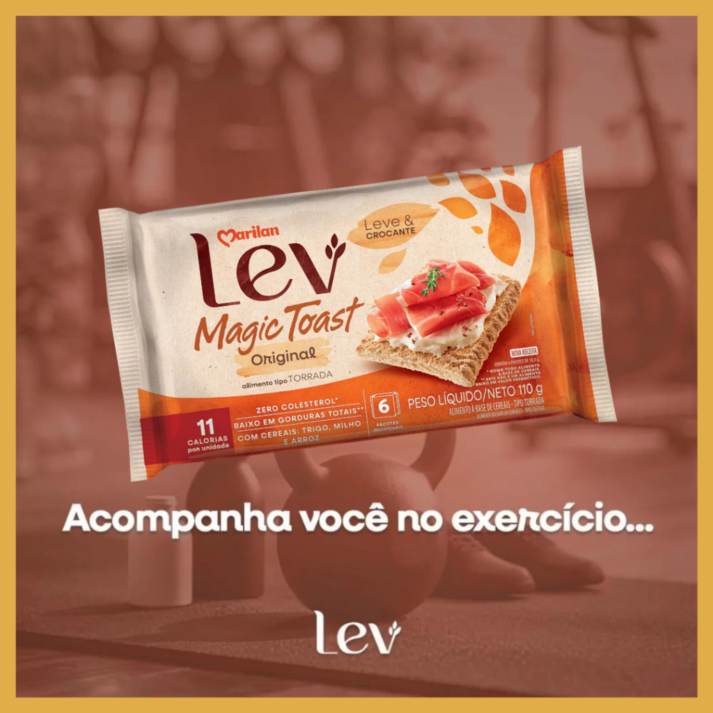 Torrada Lev Magic Toast Original Zero Colesterol Leve e Crocante 110g ...