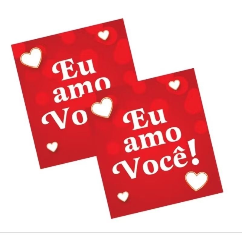 Cartão tag eu amo você romantico ideal para presentes no dia dos ...