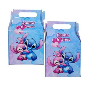 Caixinhas Surpresa Lilo Stitch Angel Lembrancinha Maletinhas Vários ...