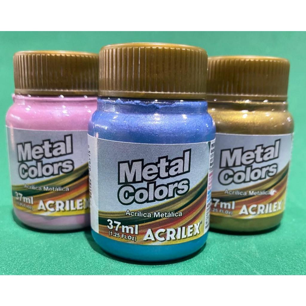 Tinta Metal Colors Acrilex 37ml - 01 Unidade | Shopee Brasil
