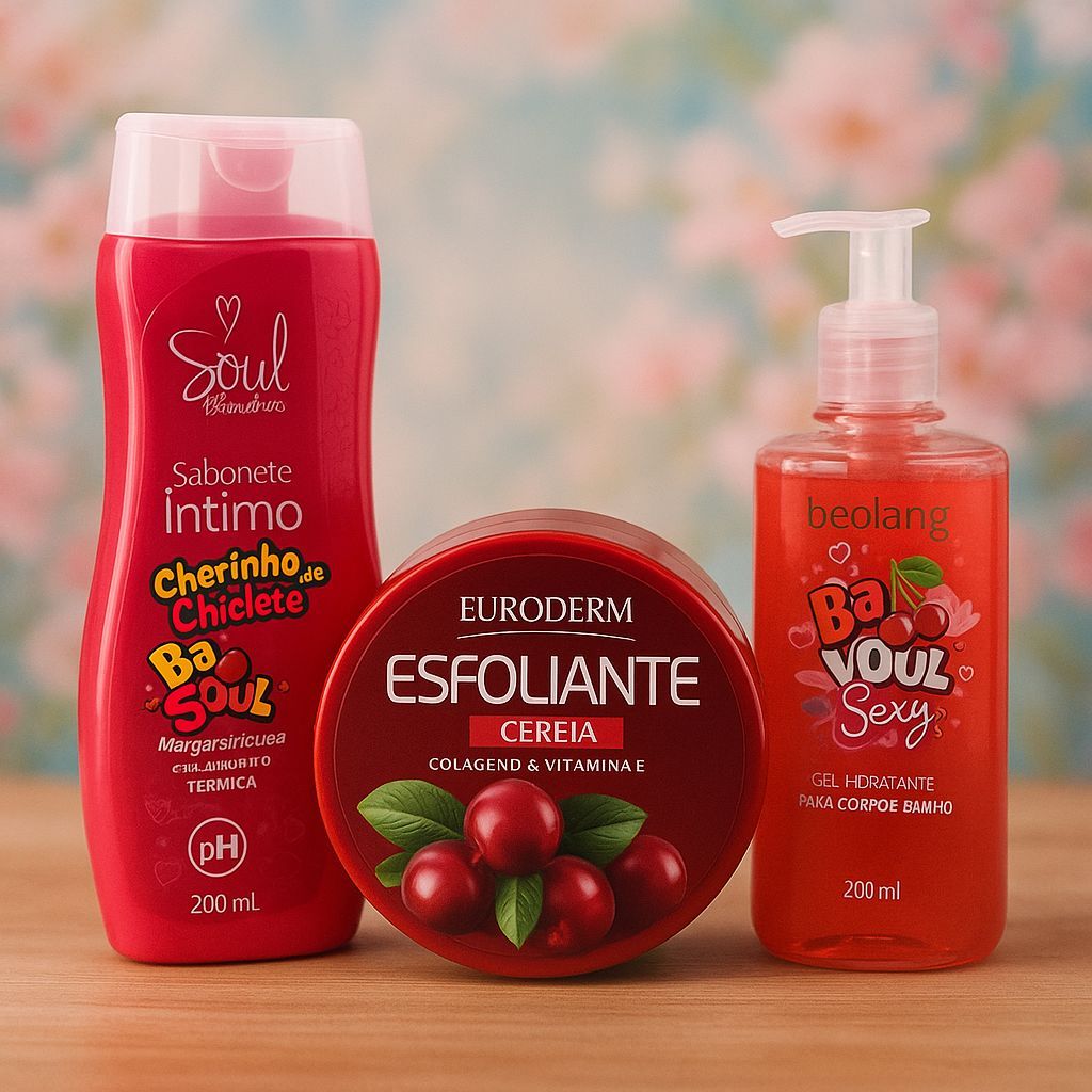 Gel Hidratante Corpo Virilha Babasoul Sexy + Sabonete Líquido Íntimo ...