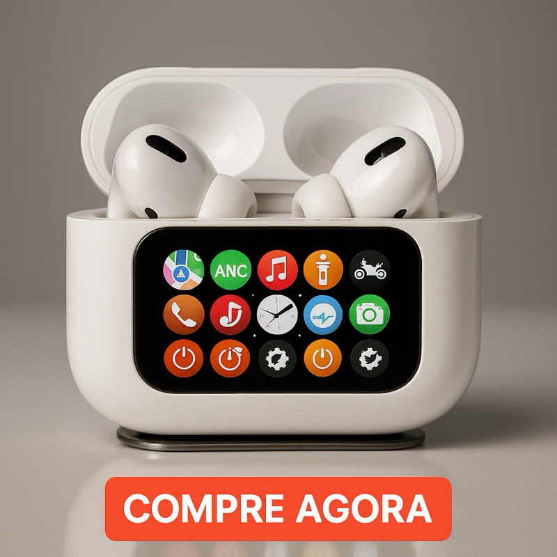 Fone Bluetooth com visor Digital | A 607 Plus & A607 normal + Case de ...