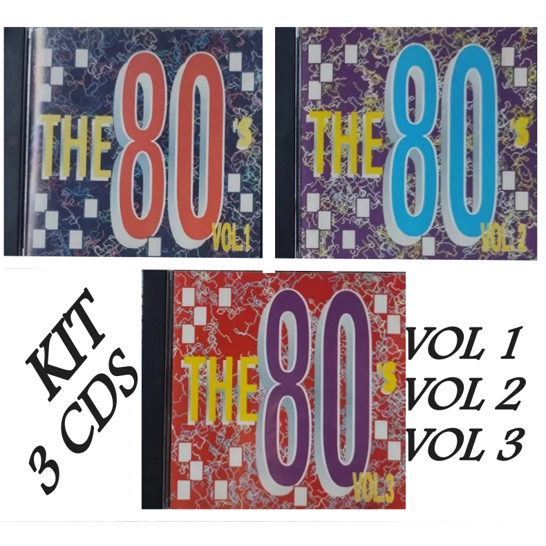 kit 3 Cd The 80's Volumes 1, 2 E 3 - Columbia (raro) | Shopee Brasil