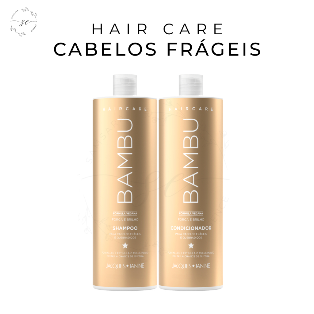 Shampoo Cabelos Finos Quebradiços e Condicionador Jacques Janine Bambu ...