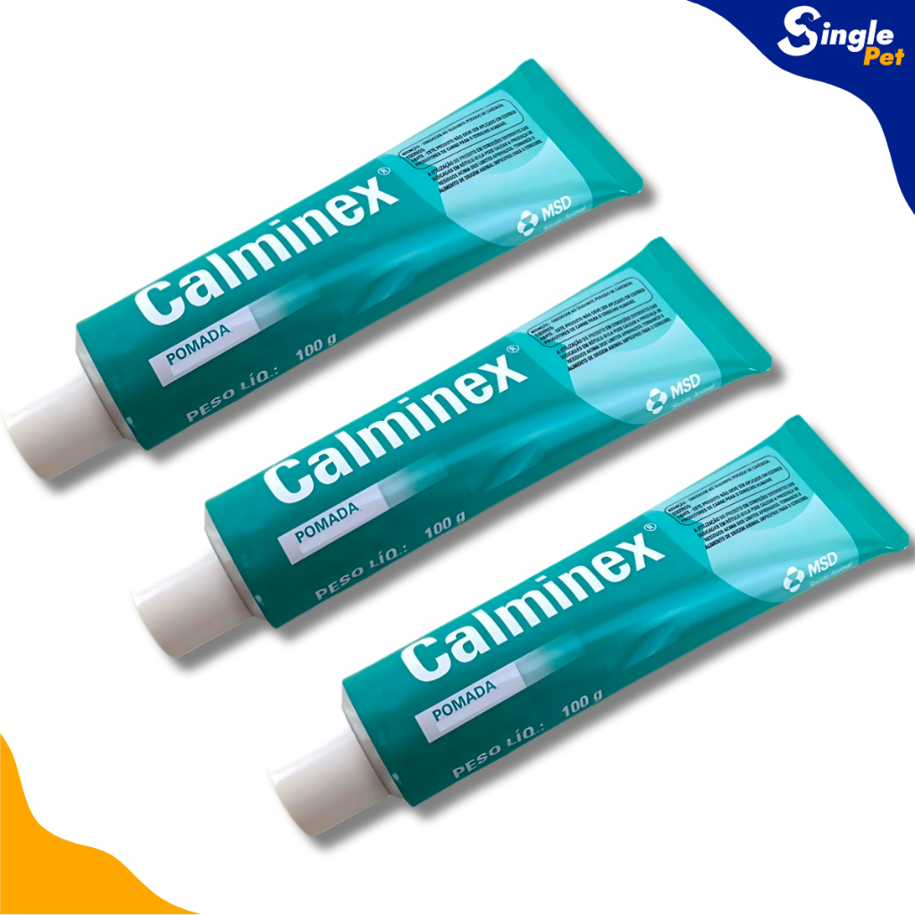 Calminex Pomada Msd Anti-inflamatória Dor Muscular Uso Veterinário ...
