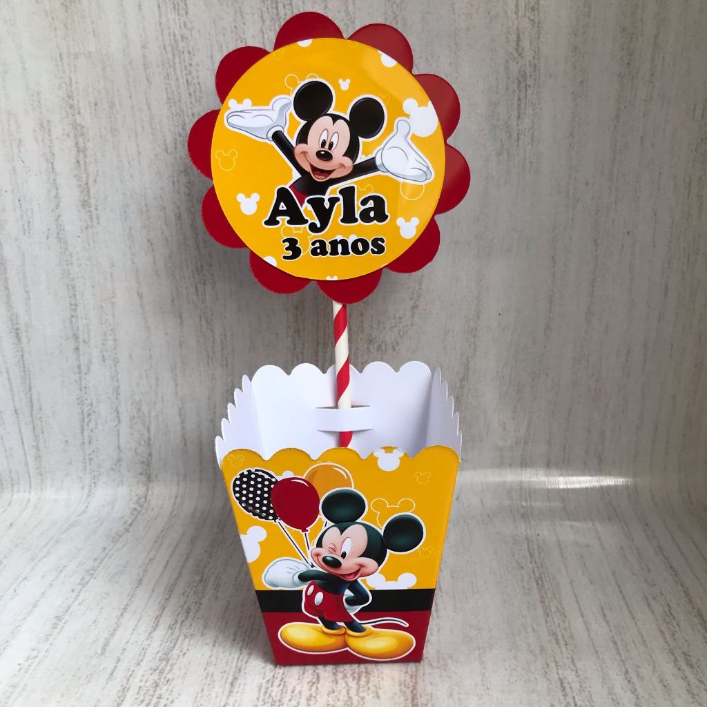 Centros de mesa Cachepot Mickey Mouse/Lembrancinhas para festa Infantil ...