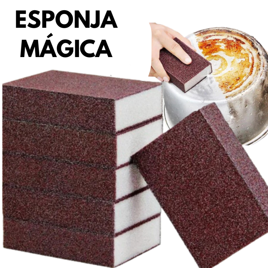 Kit Esponja Magica de Limpeza Pesada Cozinha Tira Manchas Sujeira Ariar ...