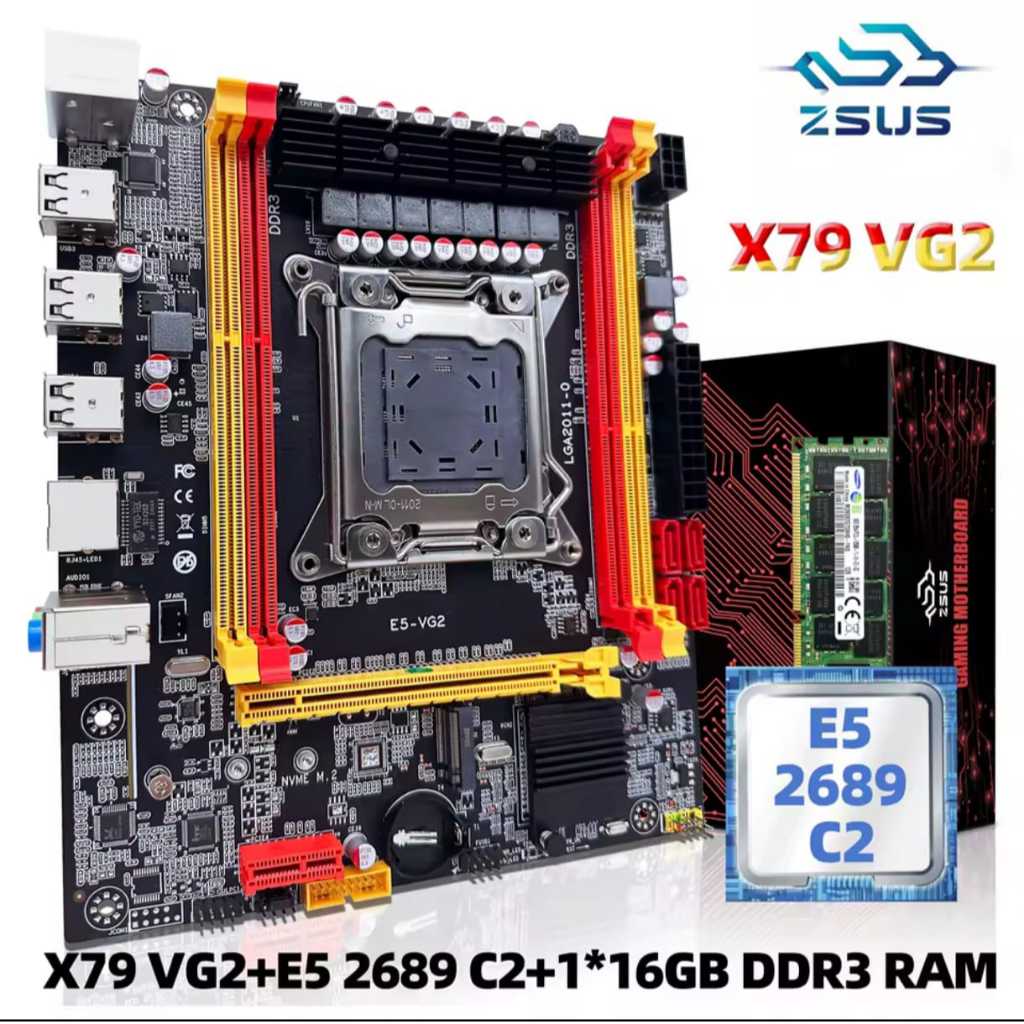 KIT XEON X79 + CPU 2689 +16 GB RAM | Shopee Brasil