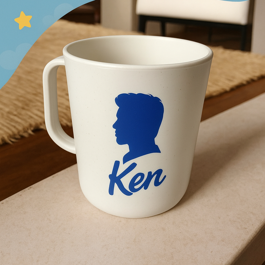 5 Caneca Ken Branca Plástica 320ml Aniversário Infantil | Shopee Brasil