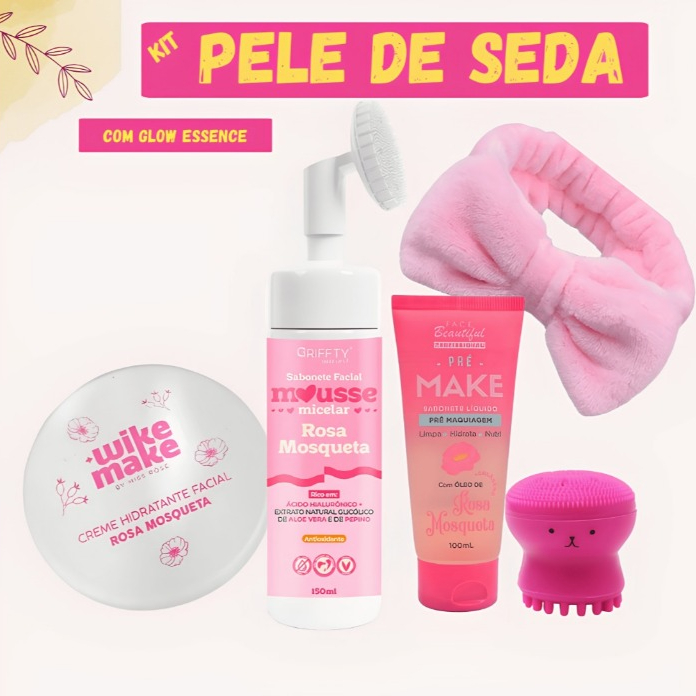 Kit Skin Care Pele de Seda | Shopee Brasil