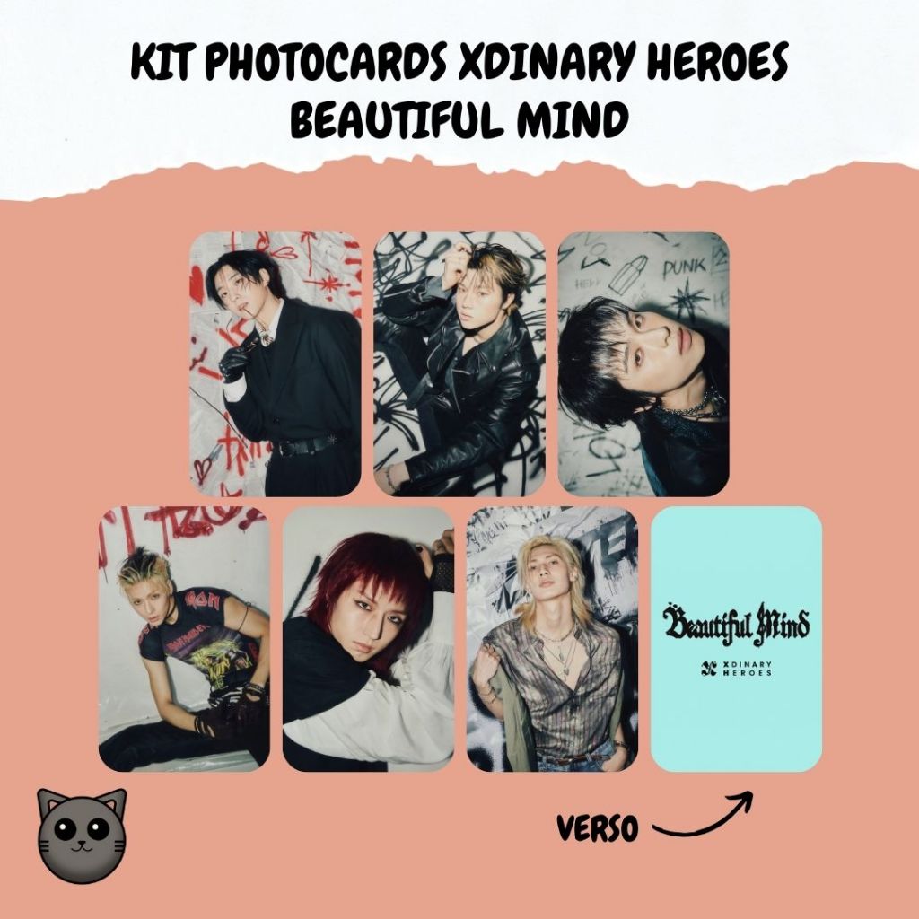 KIT PHOTOCARDS FANMADE XDINARY HEROES BEAUTIFUL MIND | Shopee Brasil