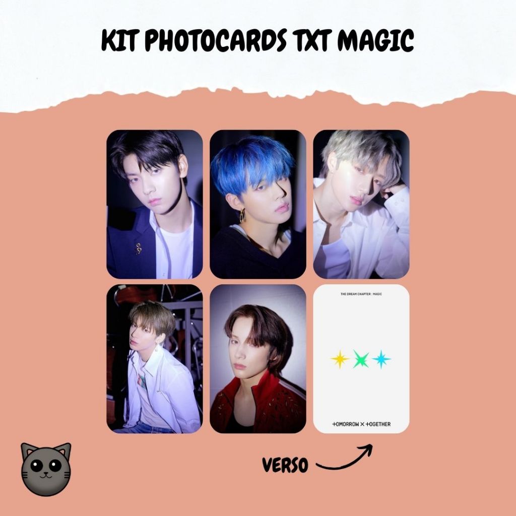 KIT PHOTOCARDS FANMADE TXT MAGIC | Shopee Brasil