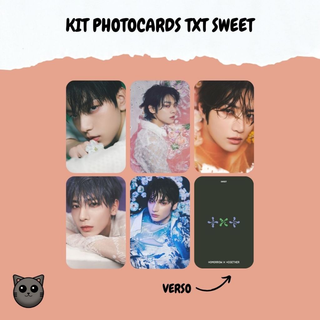 KIT PHOTOCARDS FANMADE TXT SWEET | Shopee Brasil