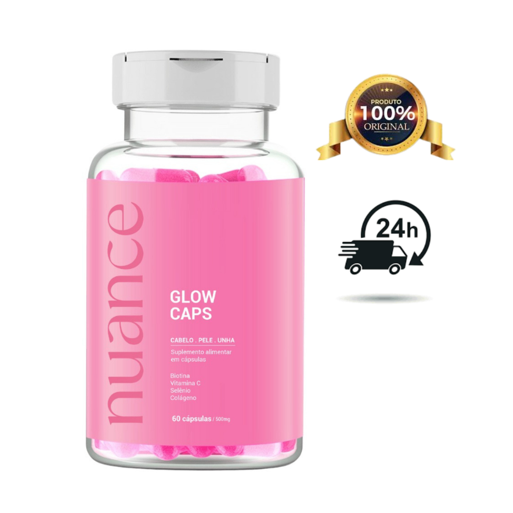 Glow Caps – Suplemento para Cabelo, Pele e Unhas | 60 Cápsulas ...