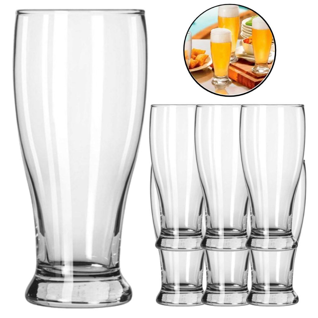 Kit 12 Copo Tulipa Cerveja Chop Vidro 200ml Bares Restaurante Casa | Shopee Brasil