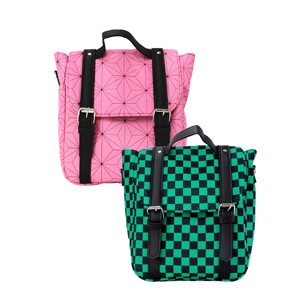Bolsa Satchel Demon Slayer Tanjiro Nezuko Mochila Transversal | Shopee ...