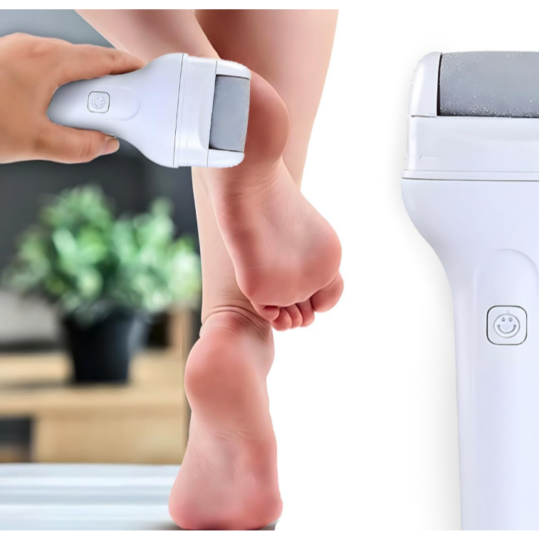 Lixa Elétrica Removedora de Calos e Pele Morta – Com Rolo 360º e ...