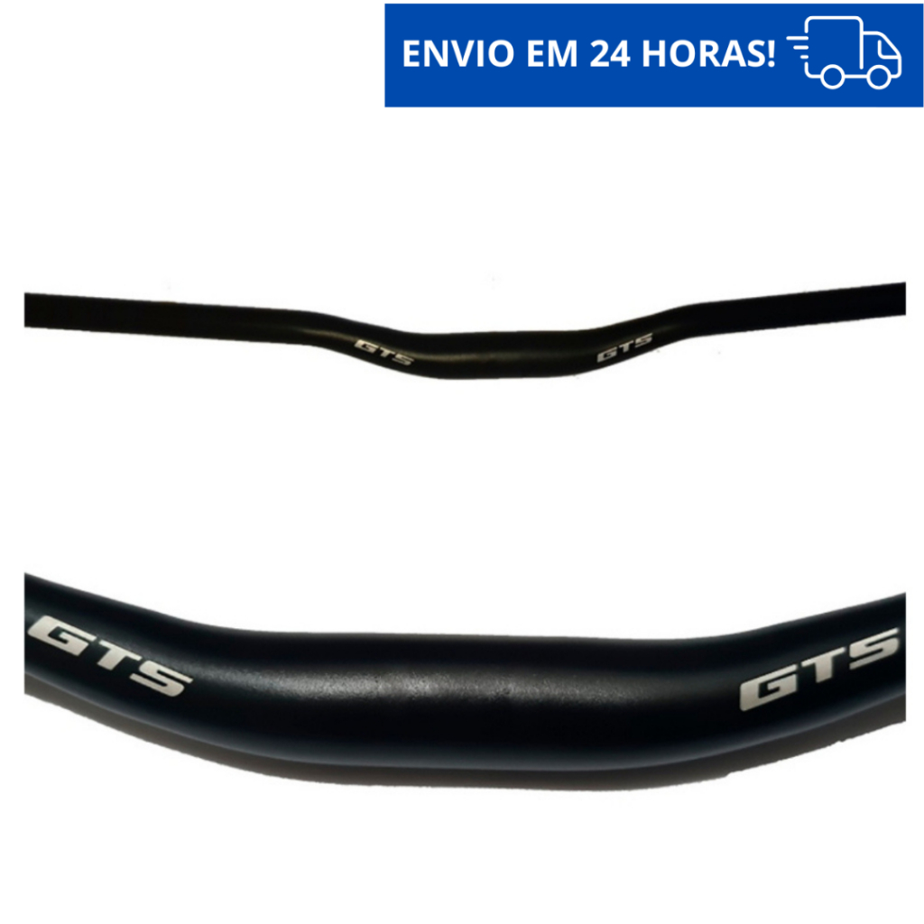 Guidão Guidon De Bicicleta Curvo GTS em Aço 700mm x 31.8mm Bike ...