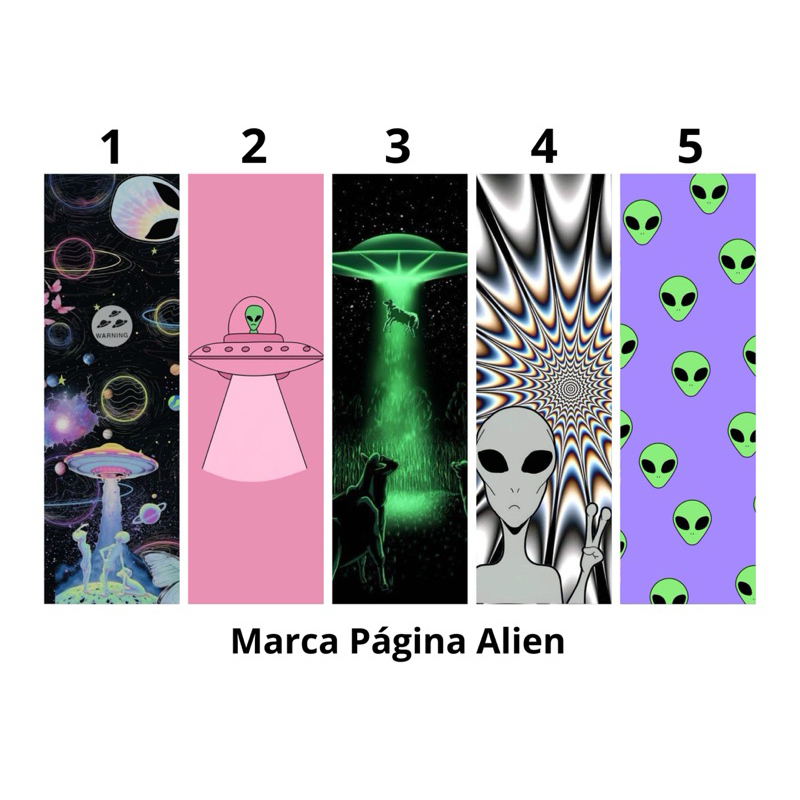 Marcador de páginas ET Alien Alienígena(com ou sem Tassel e/ou Frente ...