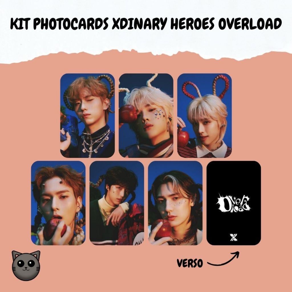 KIT PHOTOCARDS FANMADE XDINARY HEROES OVERLOAD | Shopee Brasil