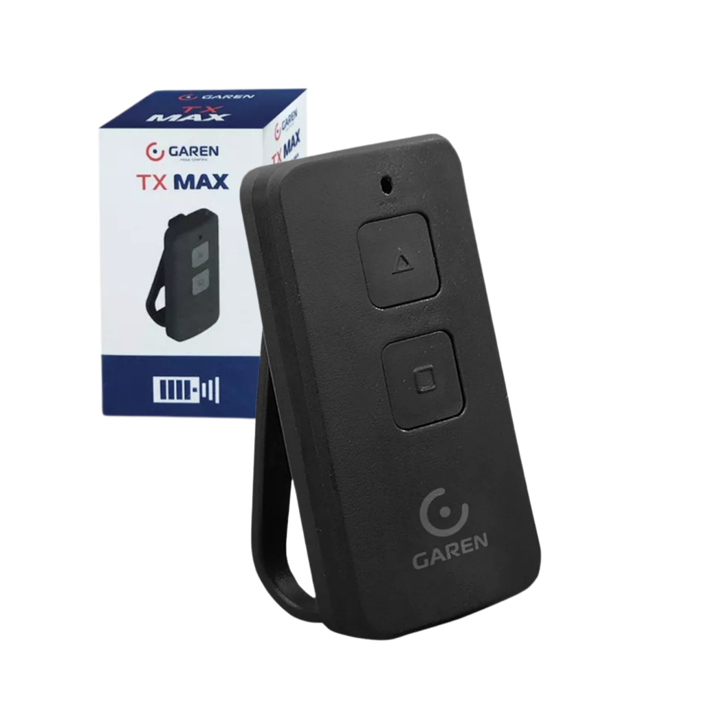 Tx Max Garen Controle Alarmes Cercas e Portão Eletrônico Preto Original | Shopee Brasil