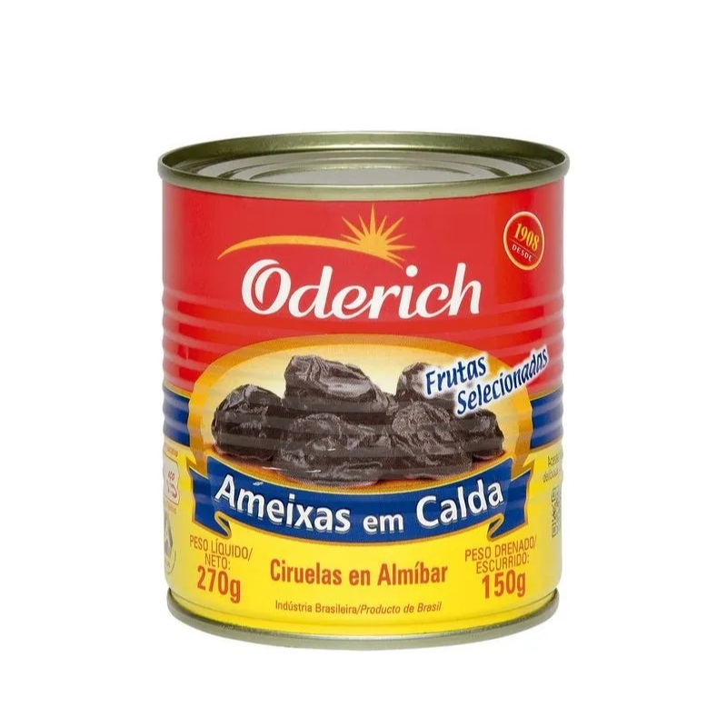 Ameixas em Calda Oderich 150g | Shopee Brasil