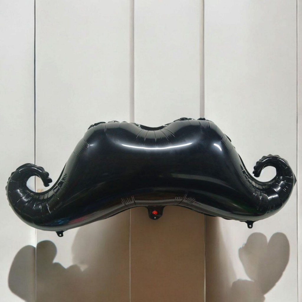 1 Balão Metalizado Bigode Gigante 90cm Dia dos Pais Festa Decoração ...