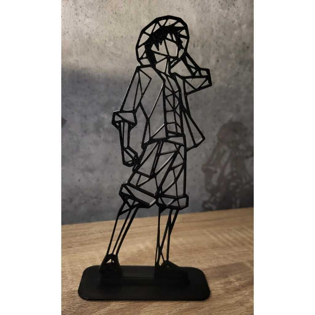 Luffy Low Poly - Decorativo - Enfeite - Prateleira - Estante - Mesa ...