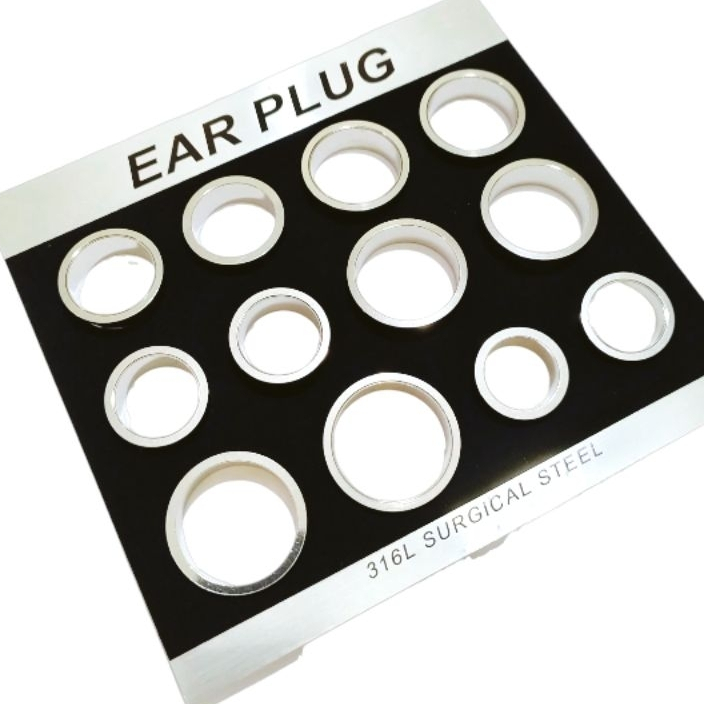 alargador aço prata 20mm 22mm 24mm 26mm 28mm 30mm brinco expansor de ...