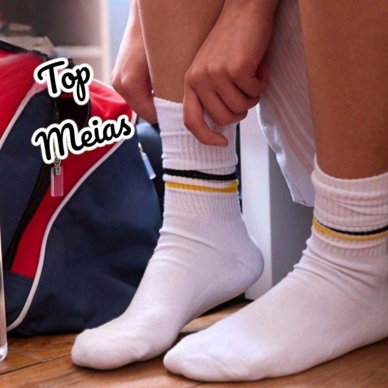 kit 3 Pares De Meia Masculina Meia Esportiva Meia Cano Alto Meias ...