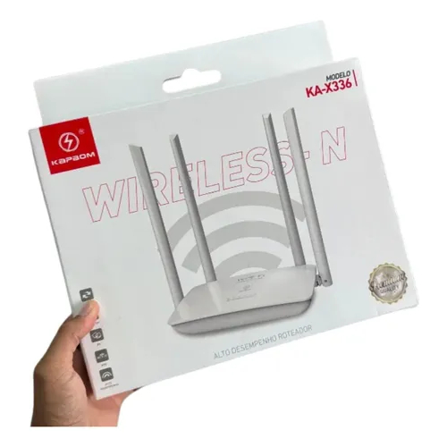 Roteador Wireless 2.4GHz com 4 Antenas KA-X336 - Kapbom | Shopee Brasil