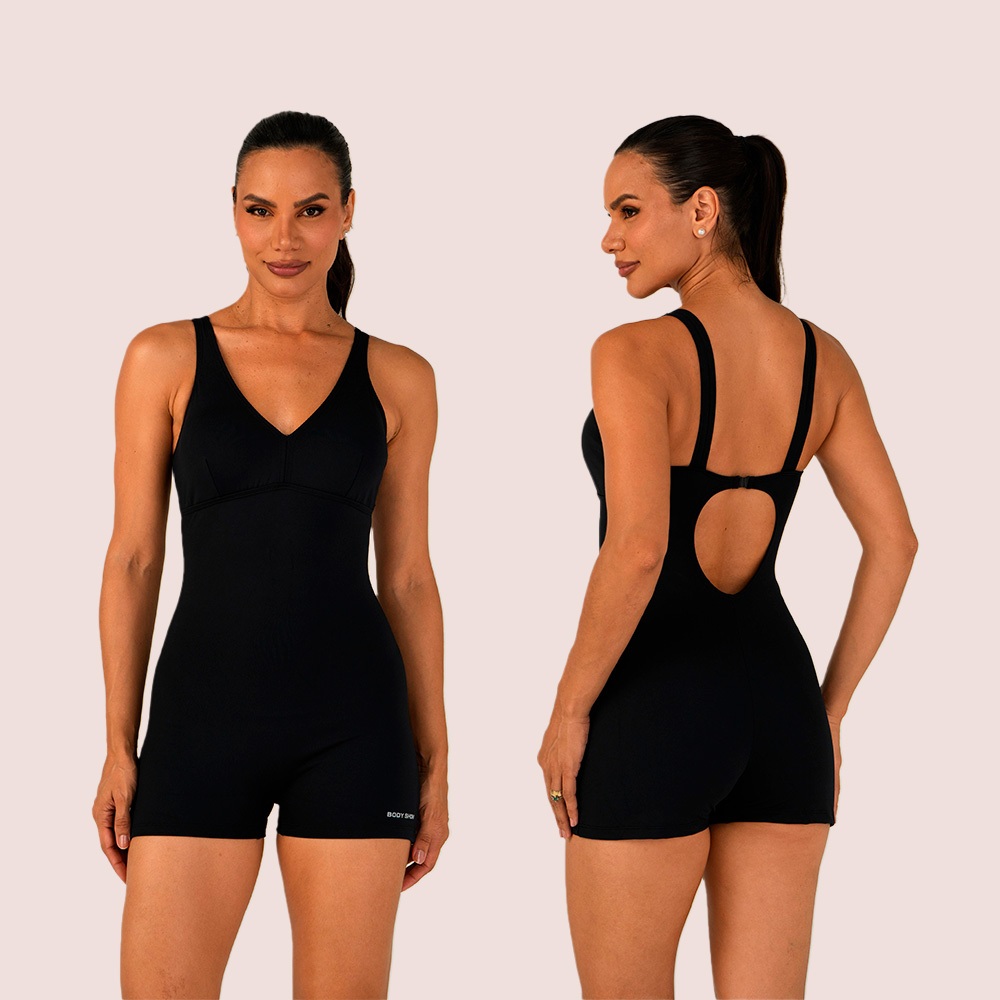 Maiô Modelador Macaquinho Sem Bojo Com Acabamento Reforçado e Alta ...