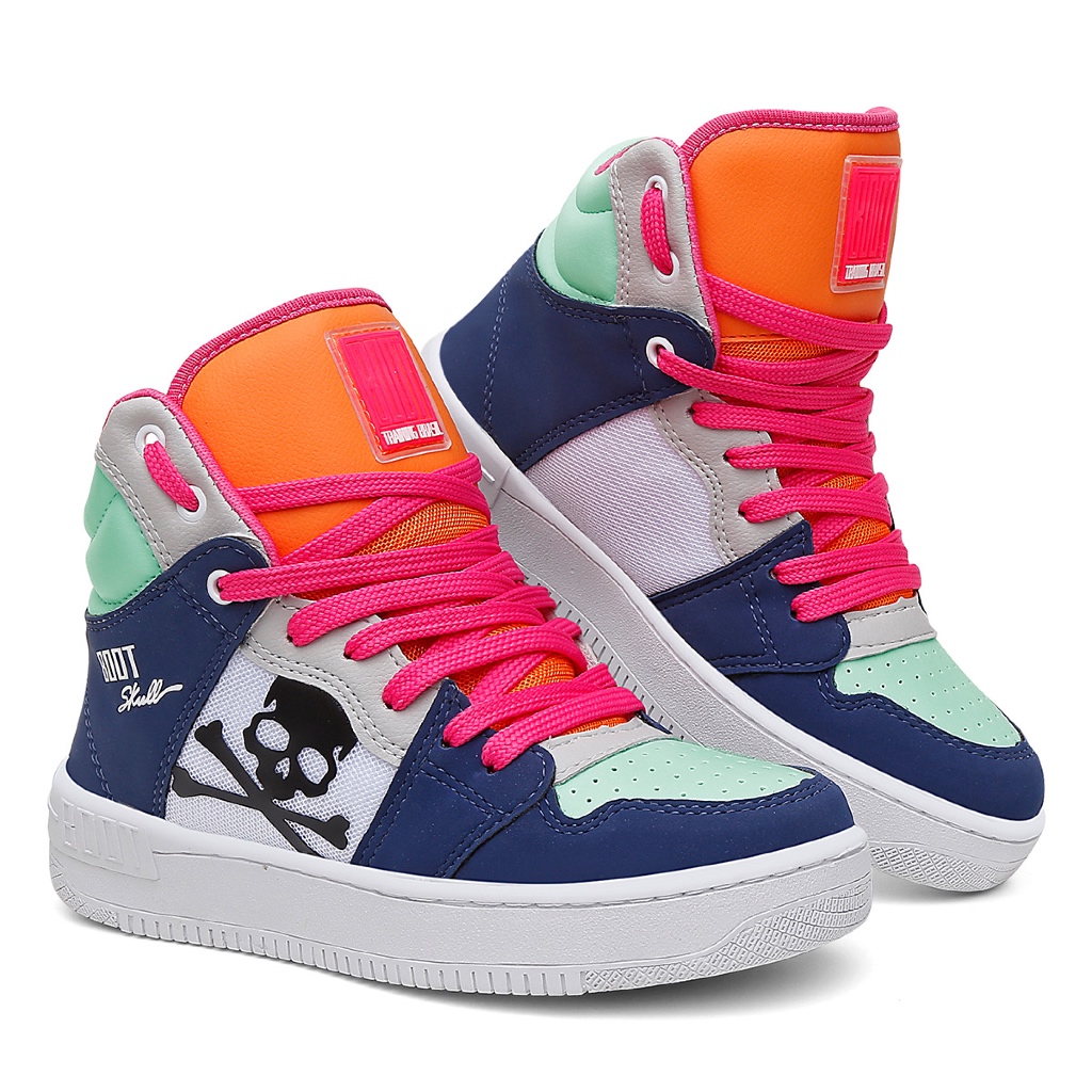 Botinha de Treino Feminino Skull Caveira Academia Especial Treino de ...