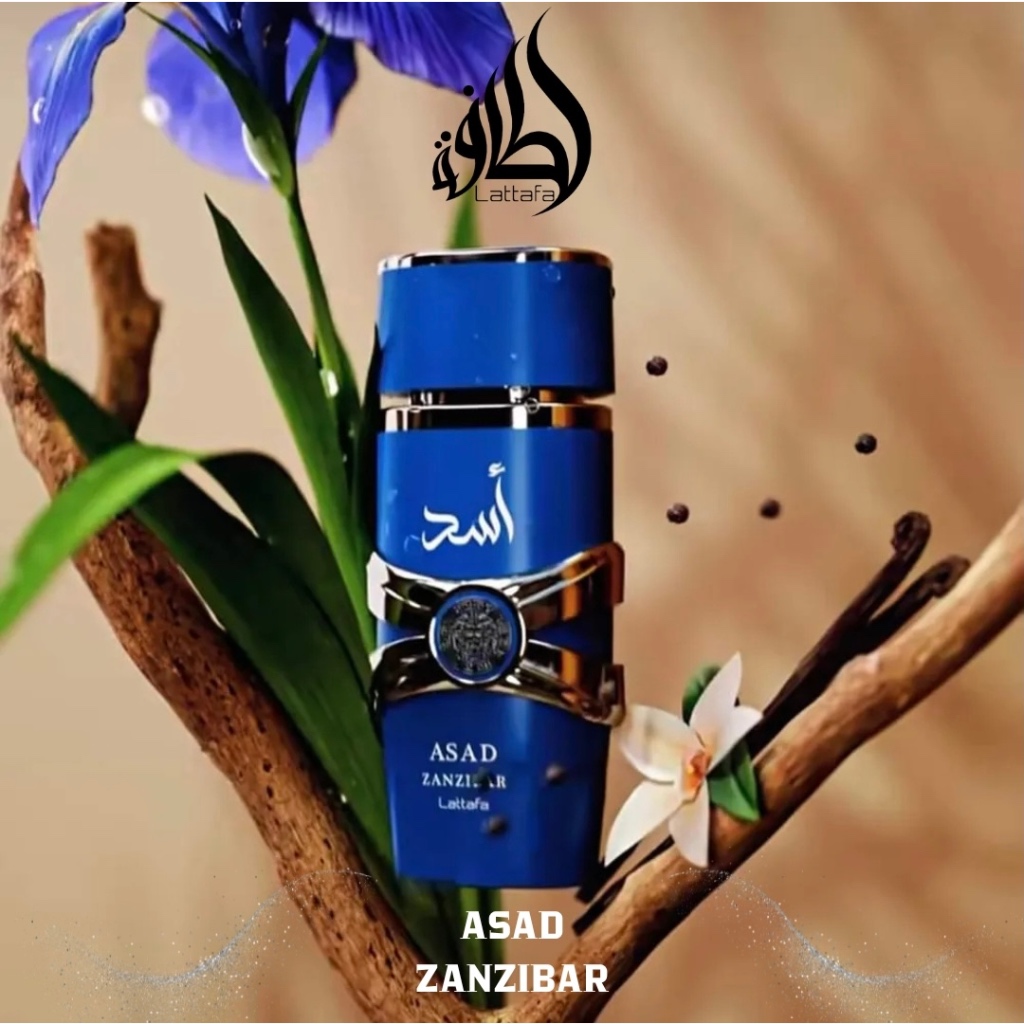 Perfume Árabe Lattafa Asad Zanzibar Azul Eau de Parfum 100ml - Original ...