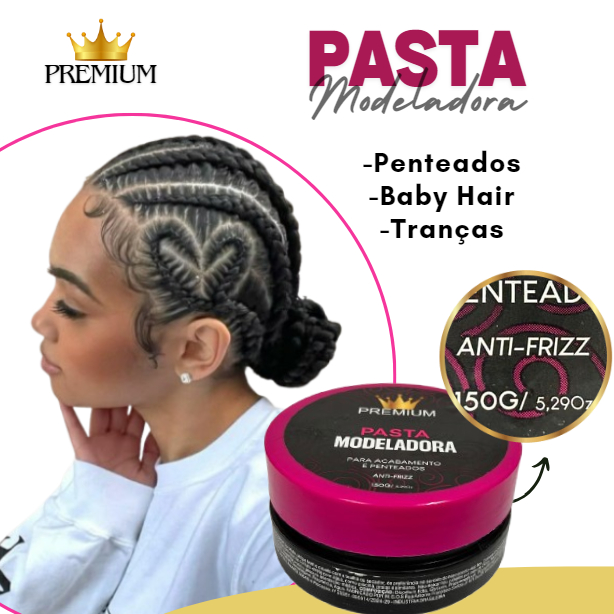 Pasta Modeladora Incolor Premium Anti Frizz 150g Para Tranças | Shopee ...
