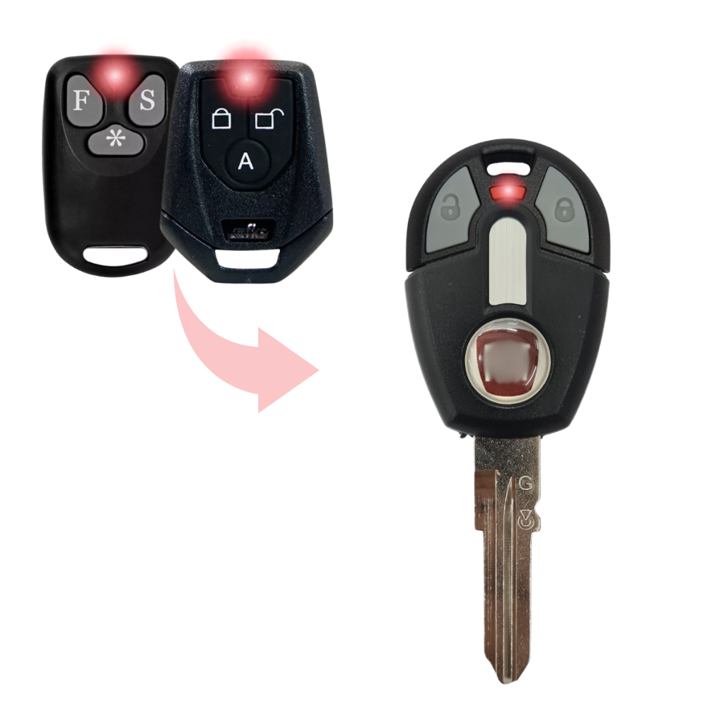 Chave C/ Controle Sistec FKS Uno Palio Fiorino Strada Siena | Shopee Brasil