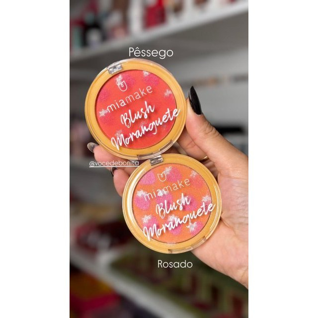 Blush Compacto Moranguete Cor 2 Pessêgo - Mia Make | Shopee Brasil