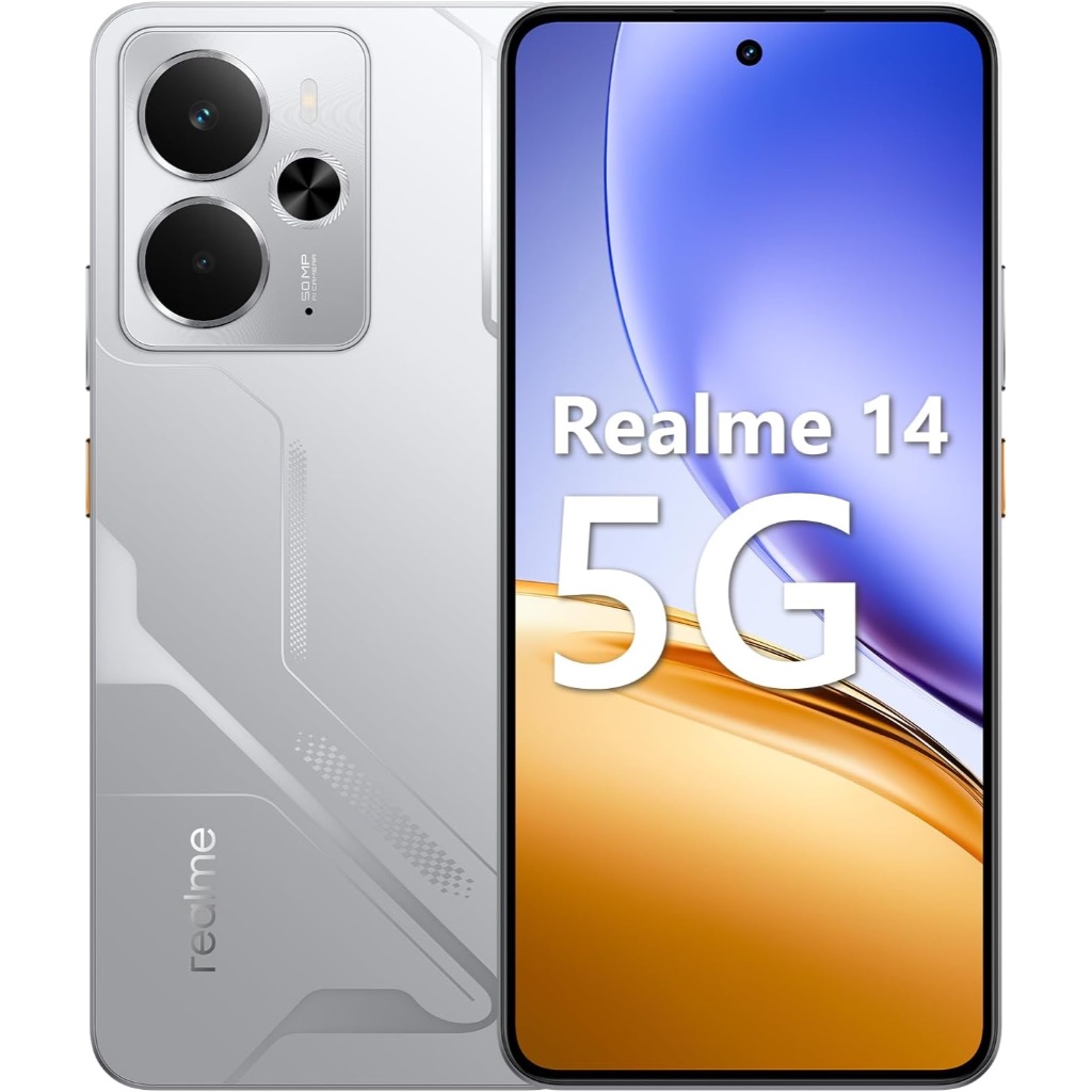 realme 14 5G 256GB/512GB 26GB RAM (12+14 Virtual) NFC | Shopee Brasil