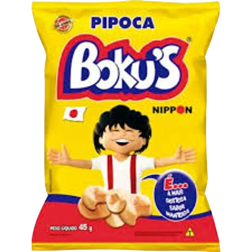 Pipoca Bokus Canjiquinha 45g Salgado ou Doce Kit com 10 | Shopee Brasil
