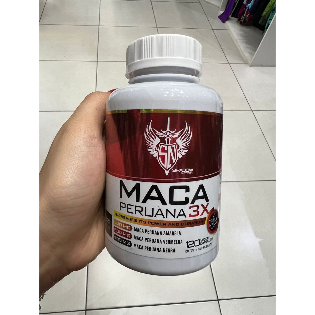 MACA PERUANA TRIPLA 120 CAPS SHADOW NUTRITION | Shopee Brasil