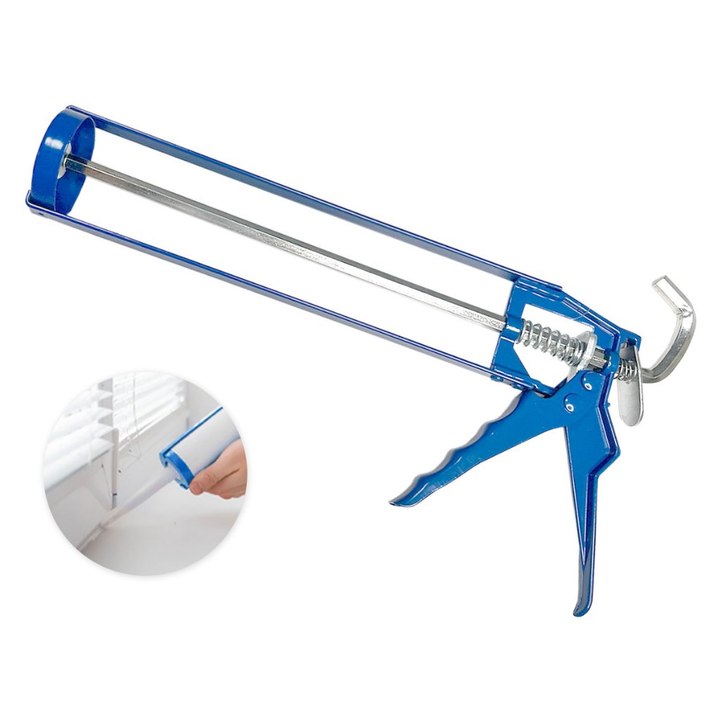 Aplicador De Silicone Aberto Manual Barra Dupla Profissional Bramix ...