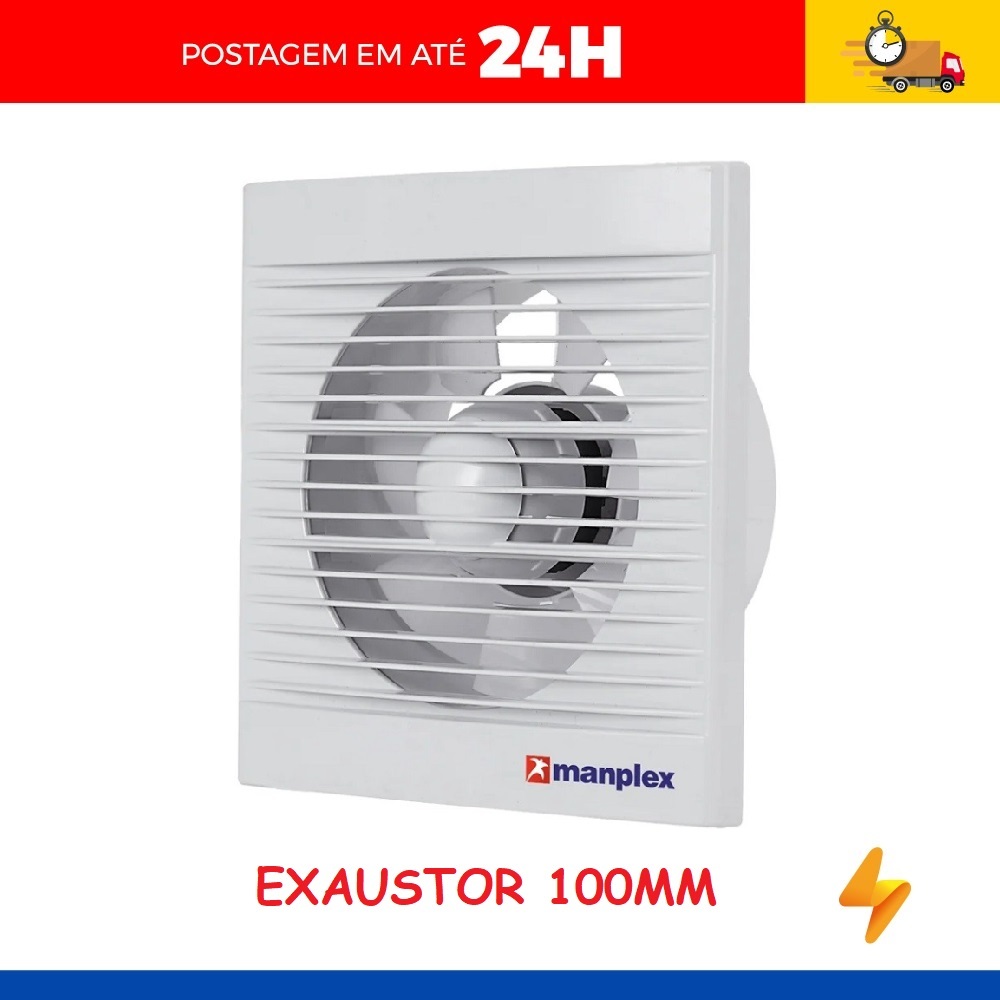 Exaustor 100mm Residencial / Banheiro 220v Mp 100 - Manplex | Shopee Brasil