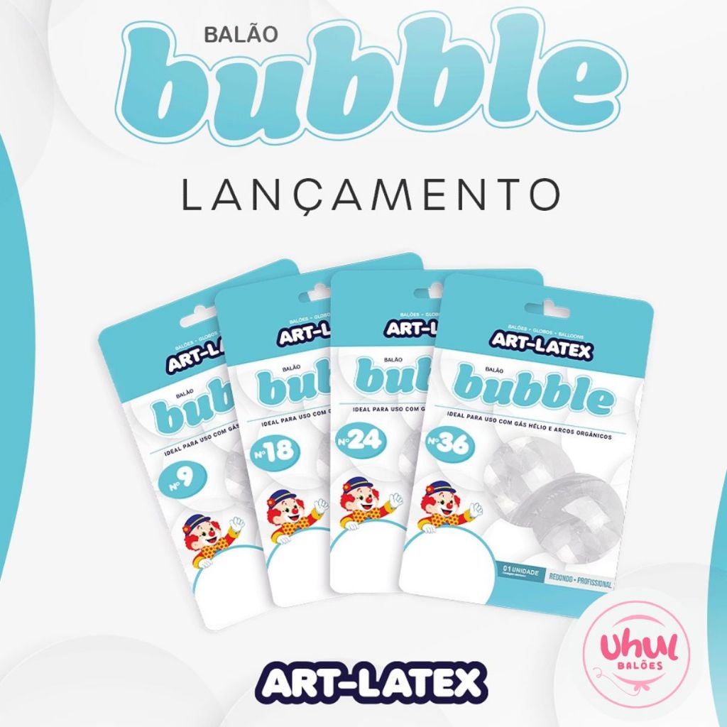 Balão Bubble Bolha Bobo Art-Latex Transparente 9 18 24 36 polegadas festa casamento aniversário ...