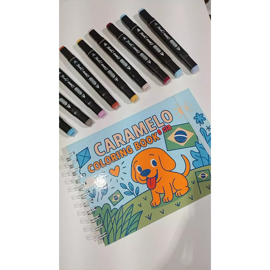 Caramelo e cia coloring book (livrinho de colorir) | Shopee Brasil