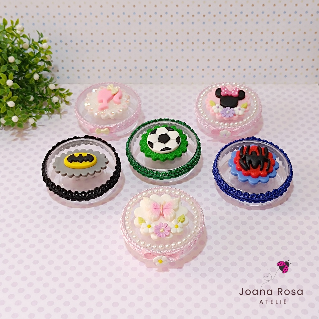 Latinha decorada com biscuit - Lembrancinha personalizada infantil ...