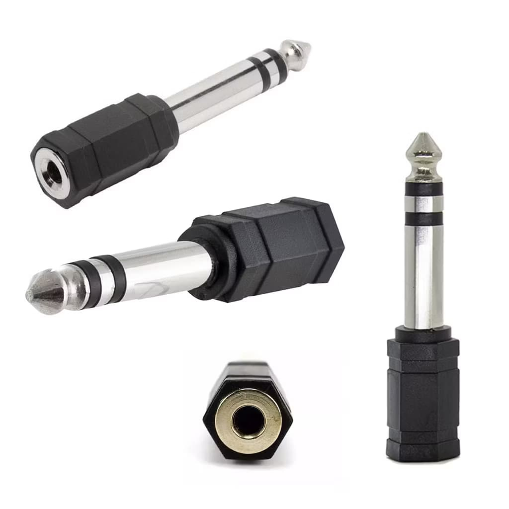 Adaptador P10 Macho para P2 Fêmea Original Adaptador De Microfone P10 ...