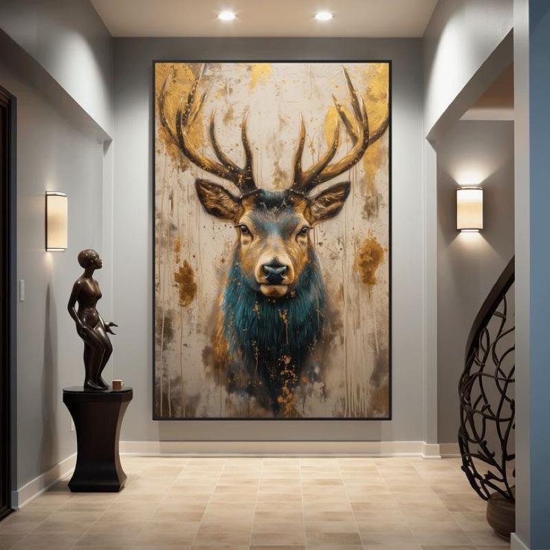 Quadro decorativos servo natureza animal minimalista luxo | Shopee Brasil