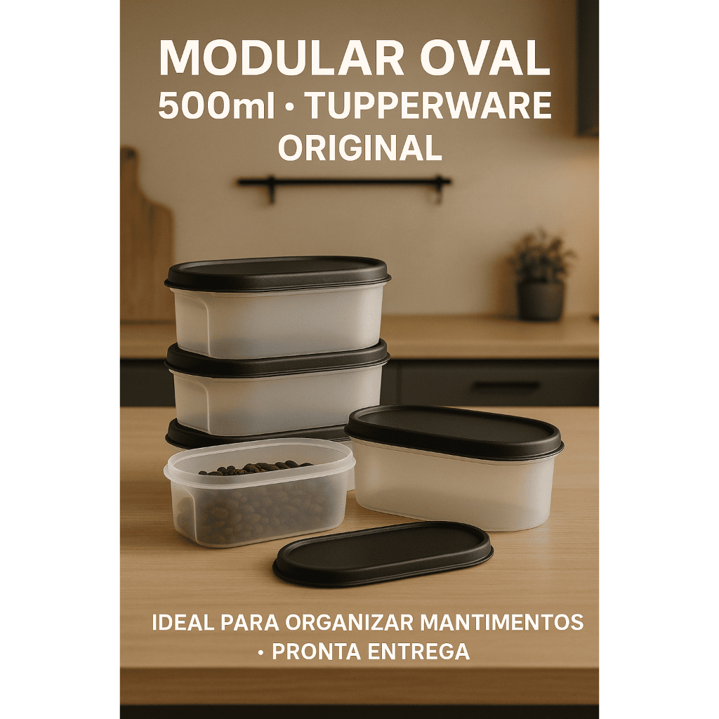Modular Oval 500ml Original tupperware | Shopee Brasil