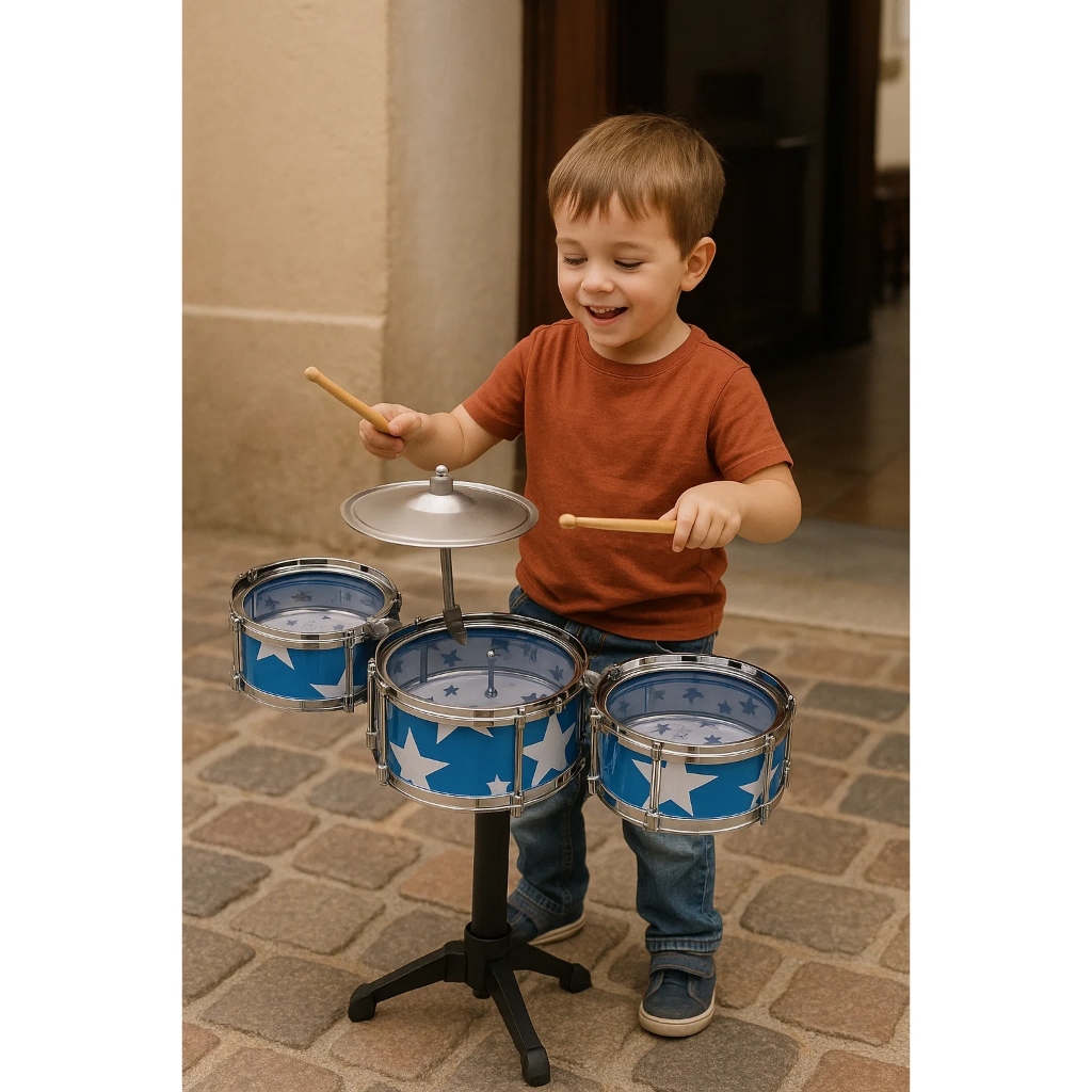 Mini Bateria Infantil Musical – Colorida e Divertida | Brinquedo ...